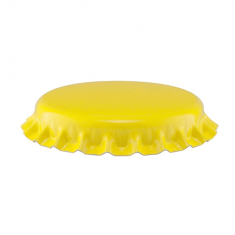 Yellow Beer Bottle Caps, Oxygen Barrier, 26 mm Universal Crown, 10,000 ...